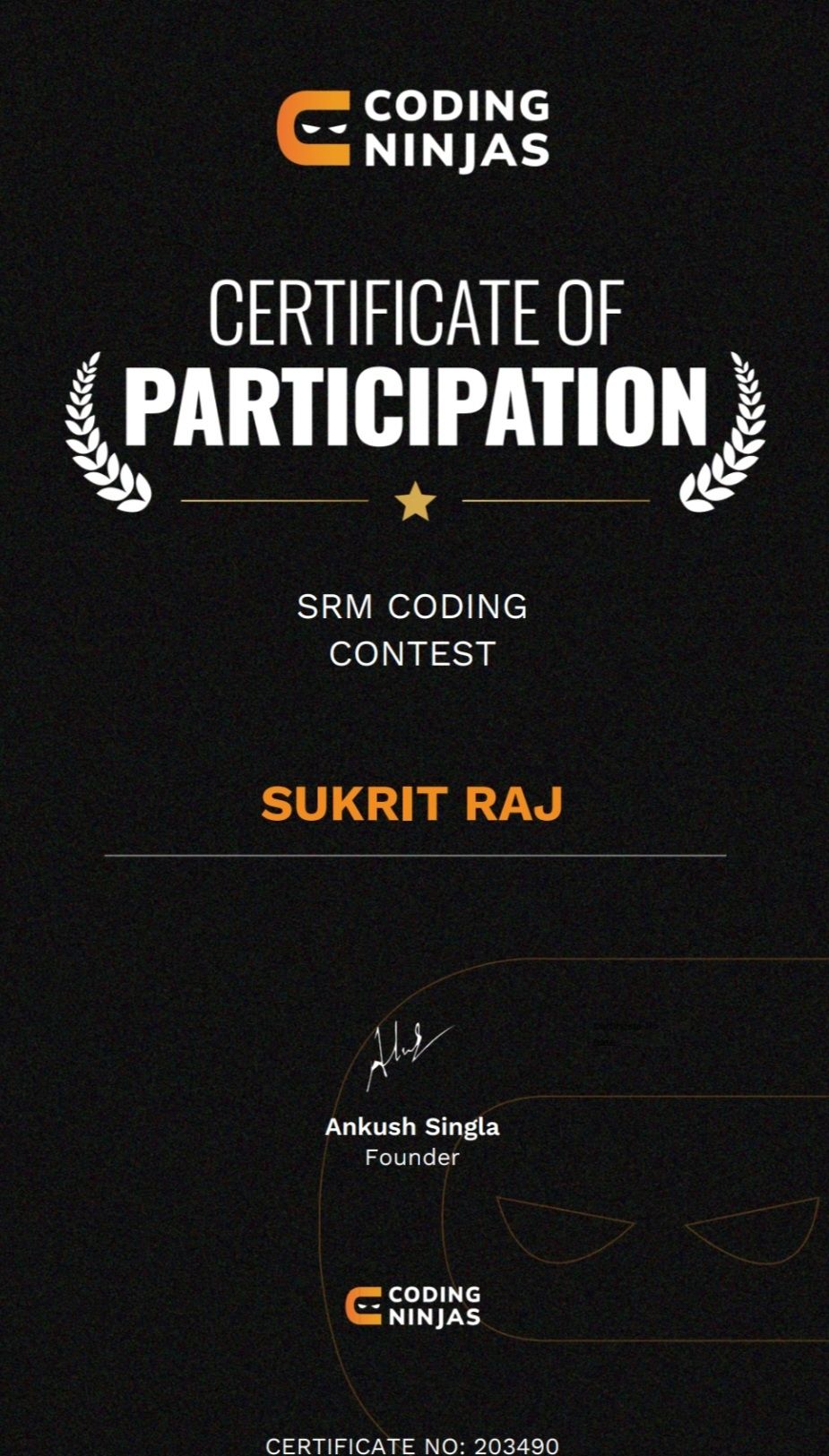 SUKRIT RAJ on LinkedIn: #coding #codingninjas SUKRIT RAJ on LinkedIn: #coding #codingninjas
