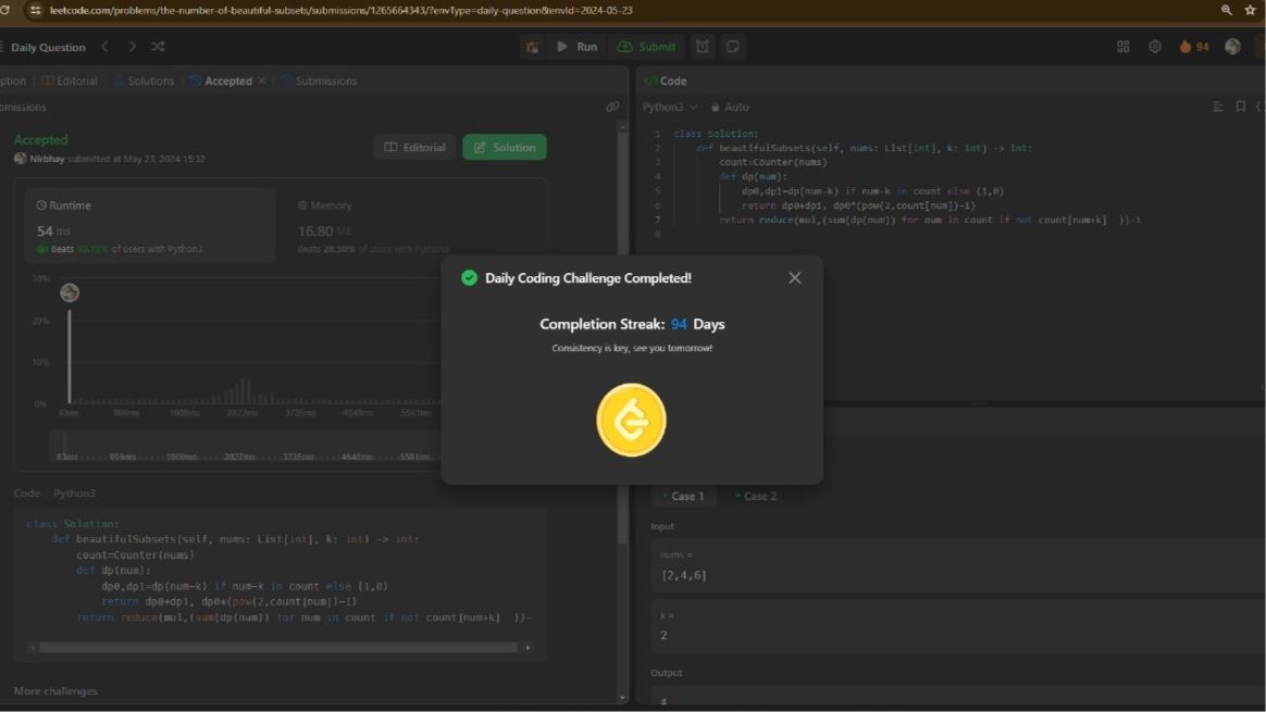 Nirbhay Rajodiya on LinkedIn: #leetcode #100daysofcode #day79 Nirbhay Rajodiya on LinkedIn: #leetcode #100daysofcode #day79