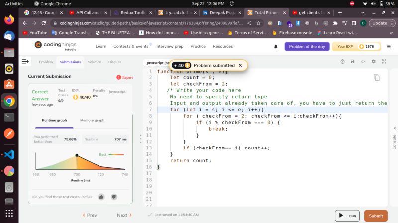Deepak Prajapat on LinkedIn: Q : Total Prime from Coding Ninjas… Deepak Prajapat on LinkedIn: Q : Total Prime from Coding Ninjas…