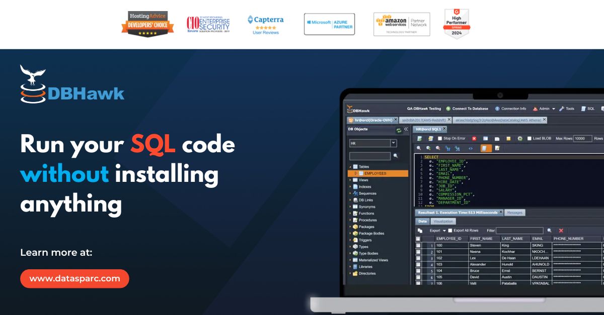 Datasparc Inc. on LinkedIn: Online SQL Editor | DBHawk | Datasparc Datasparc Inc. on LinkedIn: Online SQL Editor | DBHawk | Datasparc