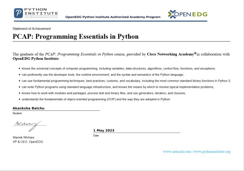 Akanksha Batchu on LinkedIn: #programming #python #technicalhub Akanksha Batchu on LinkedIn: #programming #python #technicalhub