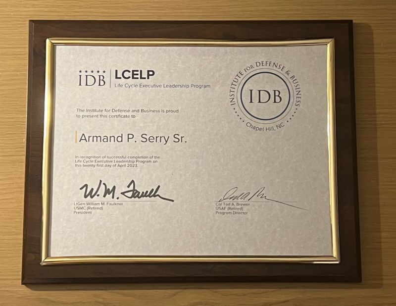 Armand Serry Sr. on LinkedIn: IDB | Institute for Defense & Business ... Armand Serry Sr. on LinkedIn: IDB | Institute for Defense & Business ...