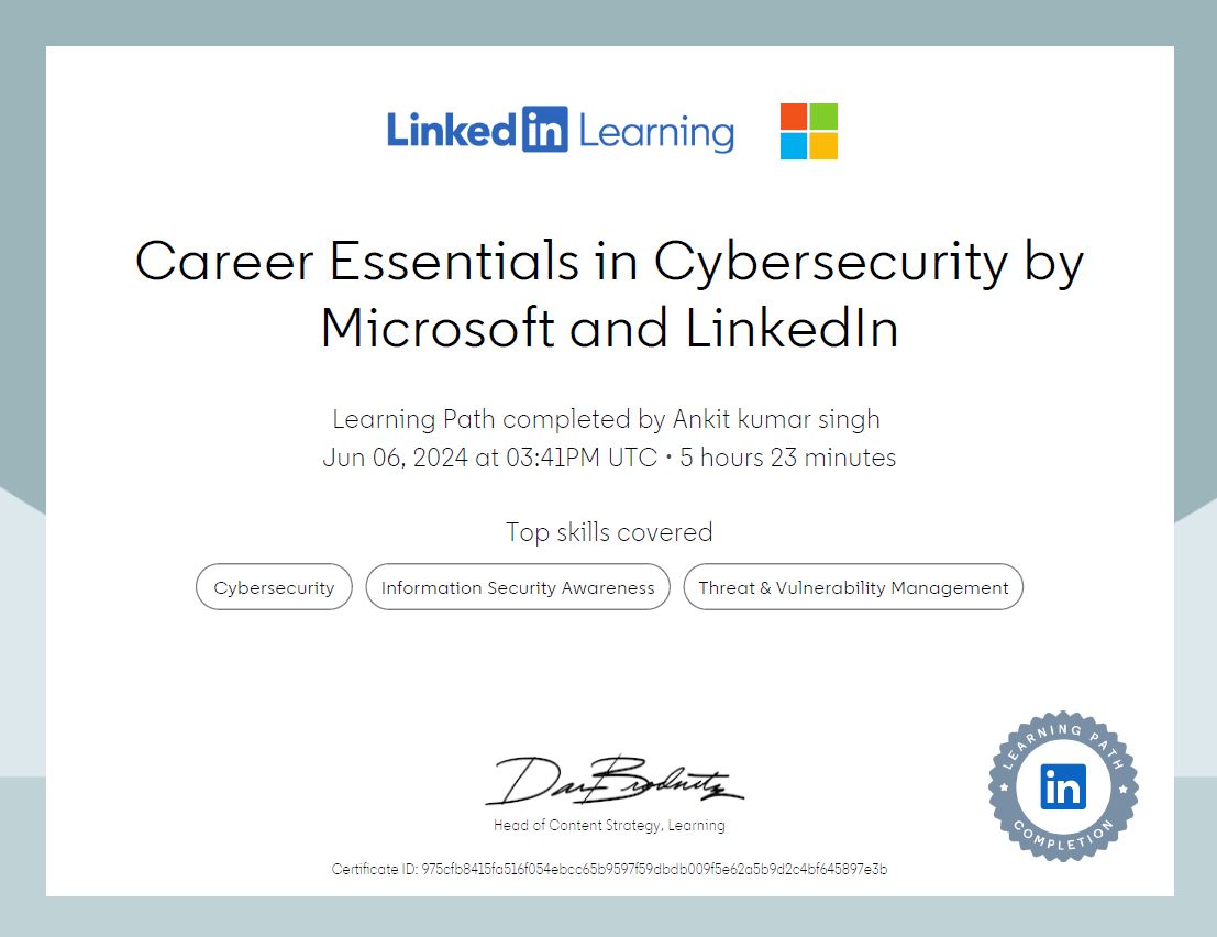 Ankit kumar singh on LinkedIn: #cybersecurity Ankit kumar singh on LinkedIn: #cybersecurity