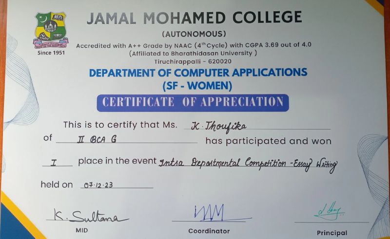 Thoufika K on LinkedIn: #achievement #essaycompetition #writing # ... Thoufika K on LinkedIn: #achievement #essaycompetition #writing # ...