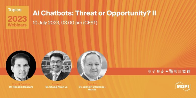 Algorithms MDPI on LinkedIn: #webinar #chatgpt Algorithms MDPI on LinkedIn: #webinar #chatgpt