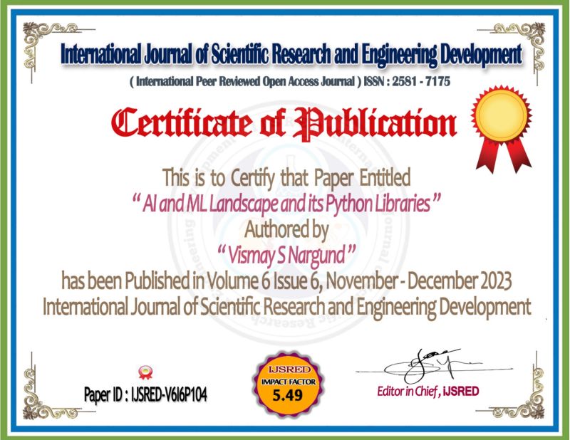 Vismay Nargund on LinkedIn: #ai #machinelearning #python #research # ... Vismay Nargund on LinkedIn: #ai #machinelearning #python #research # ...