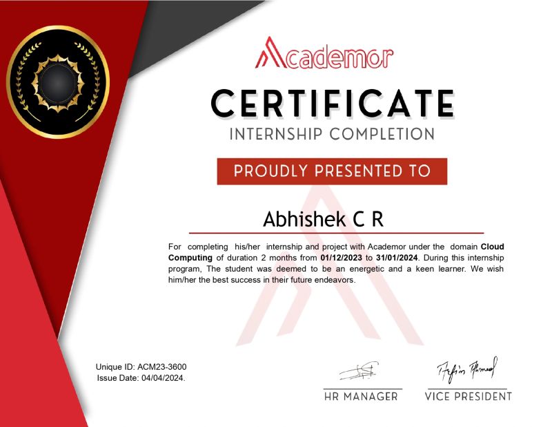 Abhishek C R on LinkedIn: 📢 I am super excited to share that I have ... Abhishek C R on LinkedIn: 📢 I am super excited to share that I have ...