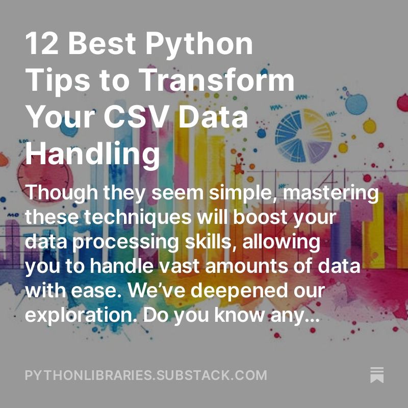 Meng Li on LinkedIn: #python #csv #pandas #dataanalysis #datascience # ... Meng Li on LinkedIn: #python #csv #pandas #dataanalysis #datascience # ...