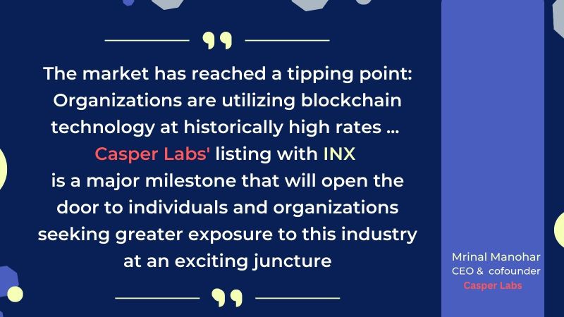 INX on LinkedIn: CEO & Co-founder Casper LabsMrinal Manohar: “The ... INX on LinkedIn: CEO & Co-founder Casper LabsMrinal Manohar: “The ...