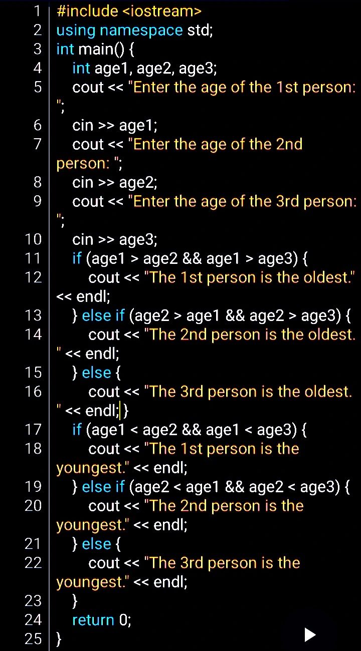 Gopal Pandey on LinkedIn: #cplusplus #programming #agecomparison # ... Gopal Pandey on LinkedIn: #cplusplus #programming #agecomparison # ...