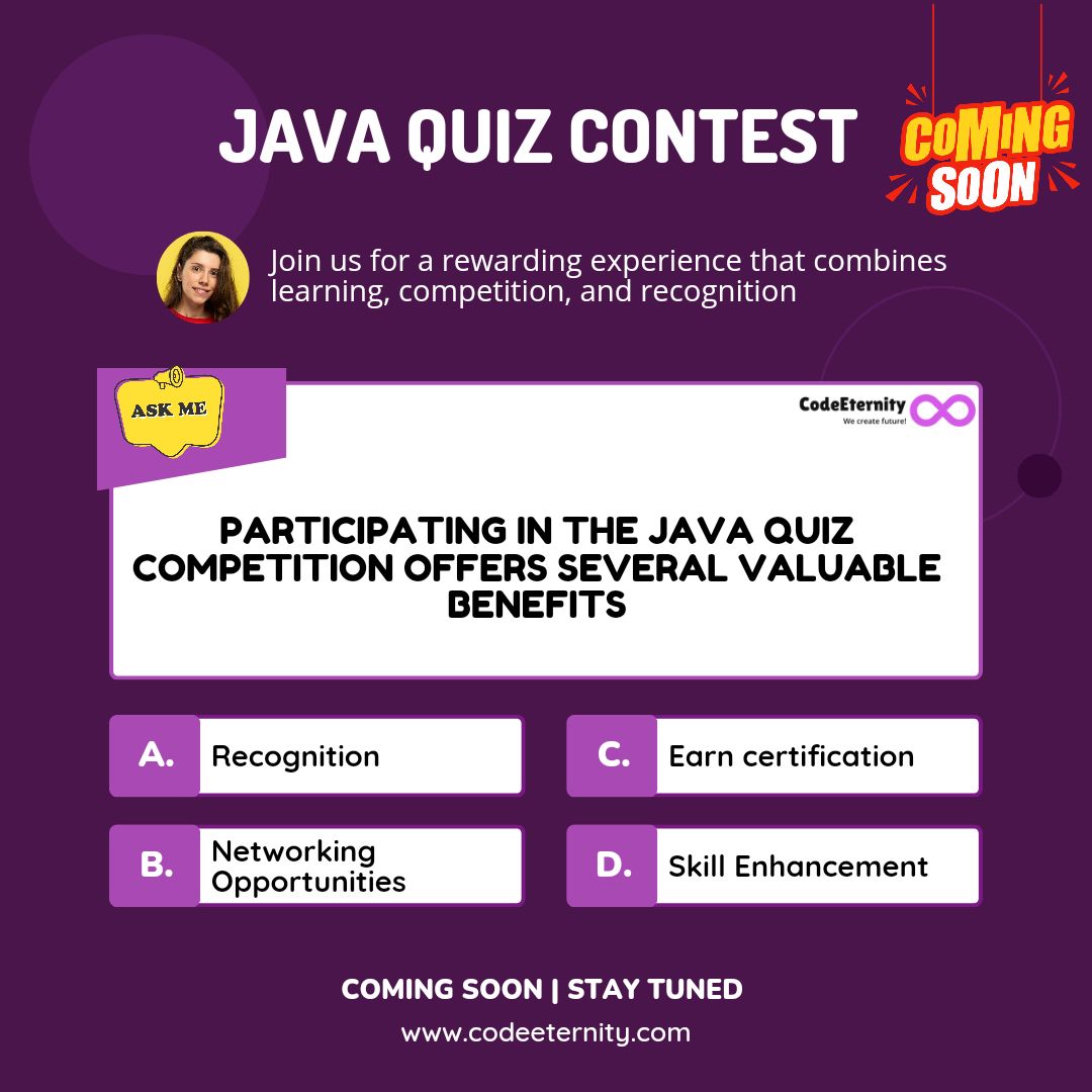 CodeEternity on LinkedIn: #codeeternity #javaquiz CodeEternity on LinkedIn: #codeeternity #javaquiz