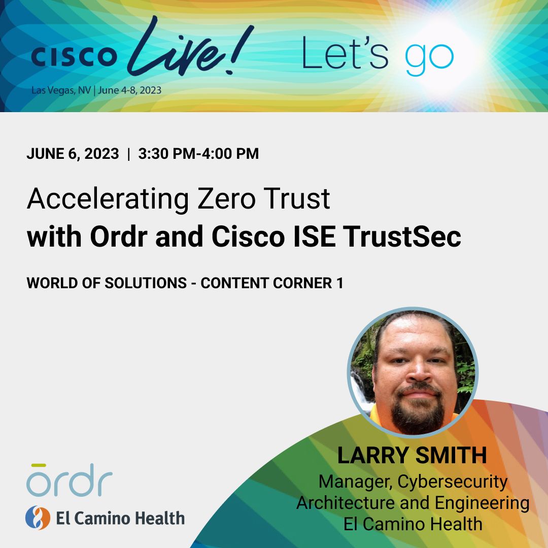 Darrell Kesti on LinkedIn: Event Page - Cisco Live 2023 - Ordr Darrell Kesti on LinkedIn: Event Page - Cisco Live 2023 - Ordr