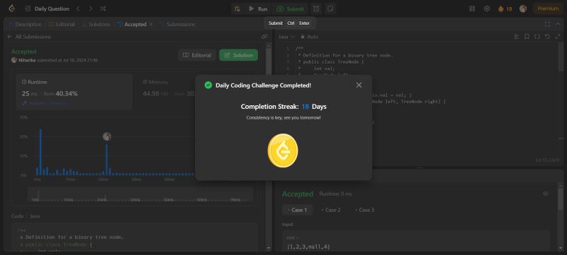 Niharika Gupta on LinkedIn: #day44 #leetcode #50daysofcode # ... Niharika Gupta on LinkedIn: #day44 #leetcode #50daysofcode # ...