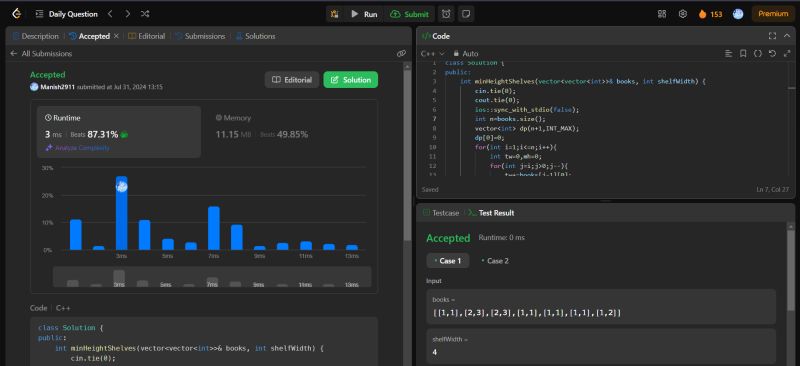 Manish Dutt S on LinkedIn: #dailyleetcodechallenge #leetcode # ... Manish Dutt S on LinkedIn: #dailyleetcodechallenge #leetcode # ...