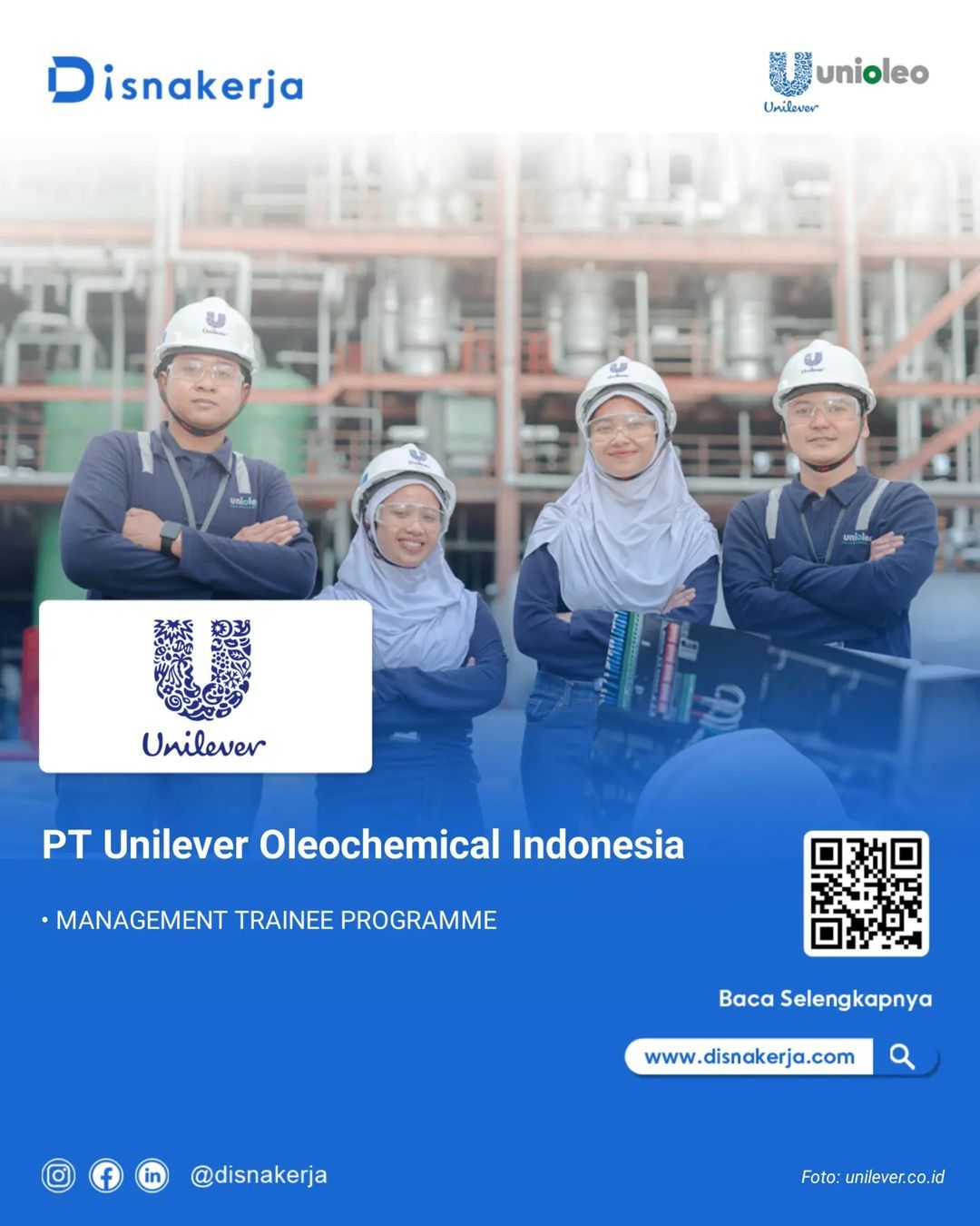 DISNAKERJA on LinkedIn: PT Unilever Oleochemical Indonesia - DISNAKERJA.COM DISNAKERJA on LinkedIn: PT Unilever Oleochemical Indonesia - DISNAKERJA.COM