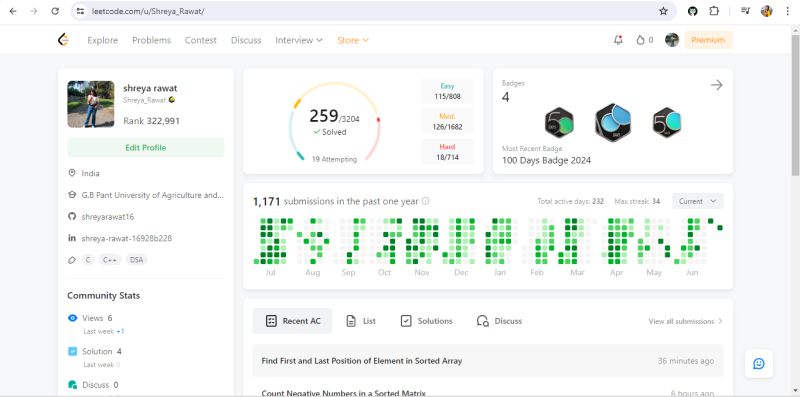Shreya Rawat on LinkedIn: #30daysofcoding #leetcode #leetcodechallenge ... Shreya Rawat on LinkedIn: #30daysofcoding #leetcode #leetcodechallenge ...