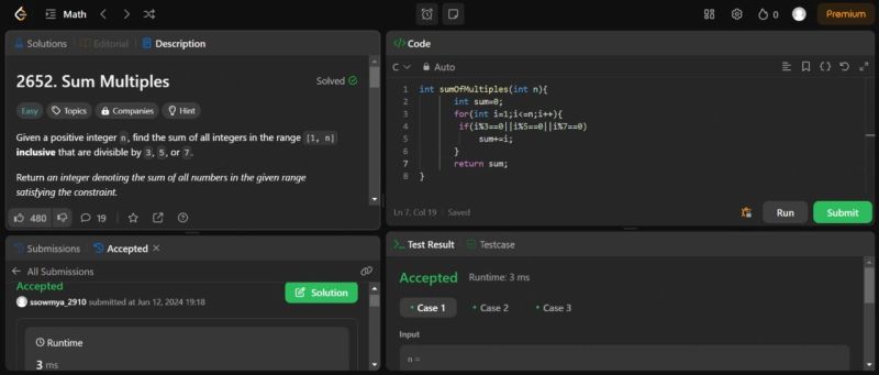 Sowmya S on LinkedIn: #leetcodechallenge #codingjourney Sowmya S on LinkedIn: #leetcodechallenge #codingjourney