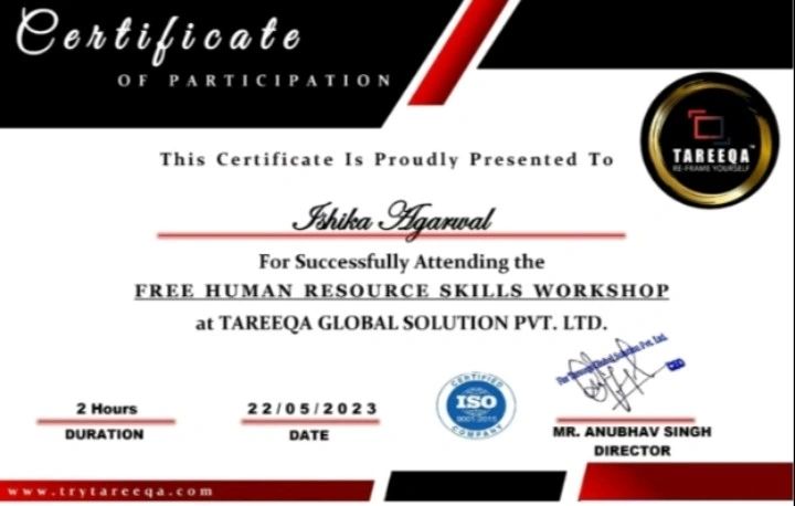 Ishika Agarwal on LinkedIn: I have successfully completed HR SKILLS ... Ishika Agarwal on LinkedIn: I have successfully completed HR SKILLS ...