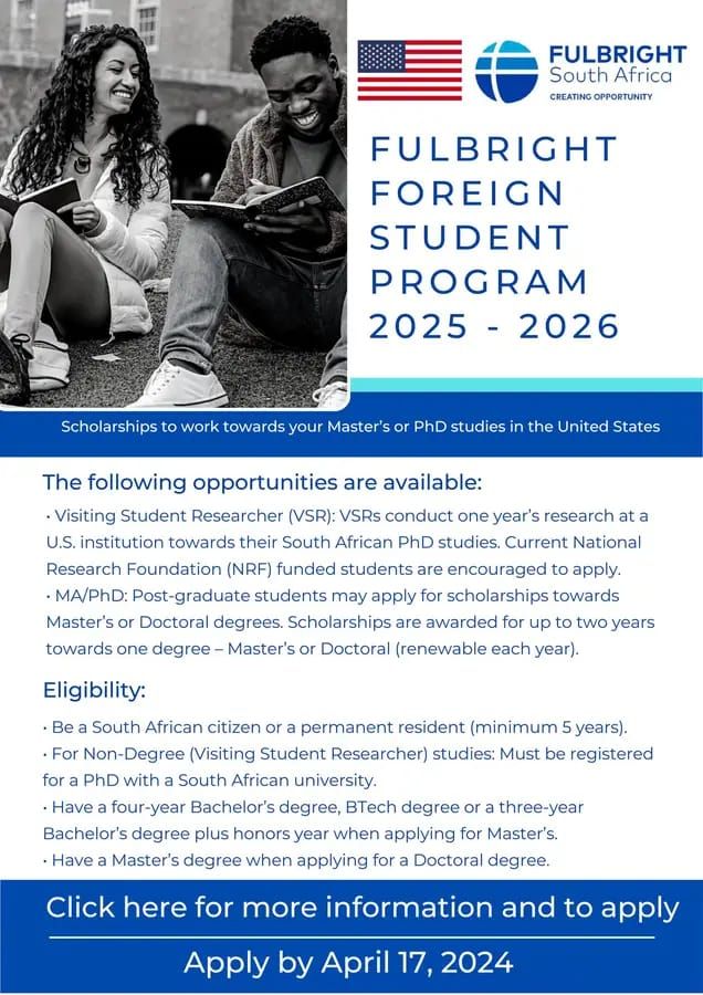 Josiah Muriuki on LinkedIn: FULBRIGHT SOUTH AFRICA. Are you a South ... Josiah Muriuki on LinkedIn: FULBRIGHT SOUTH AFRICA. Are you a South ...