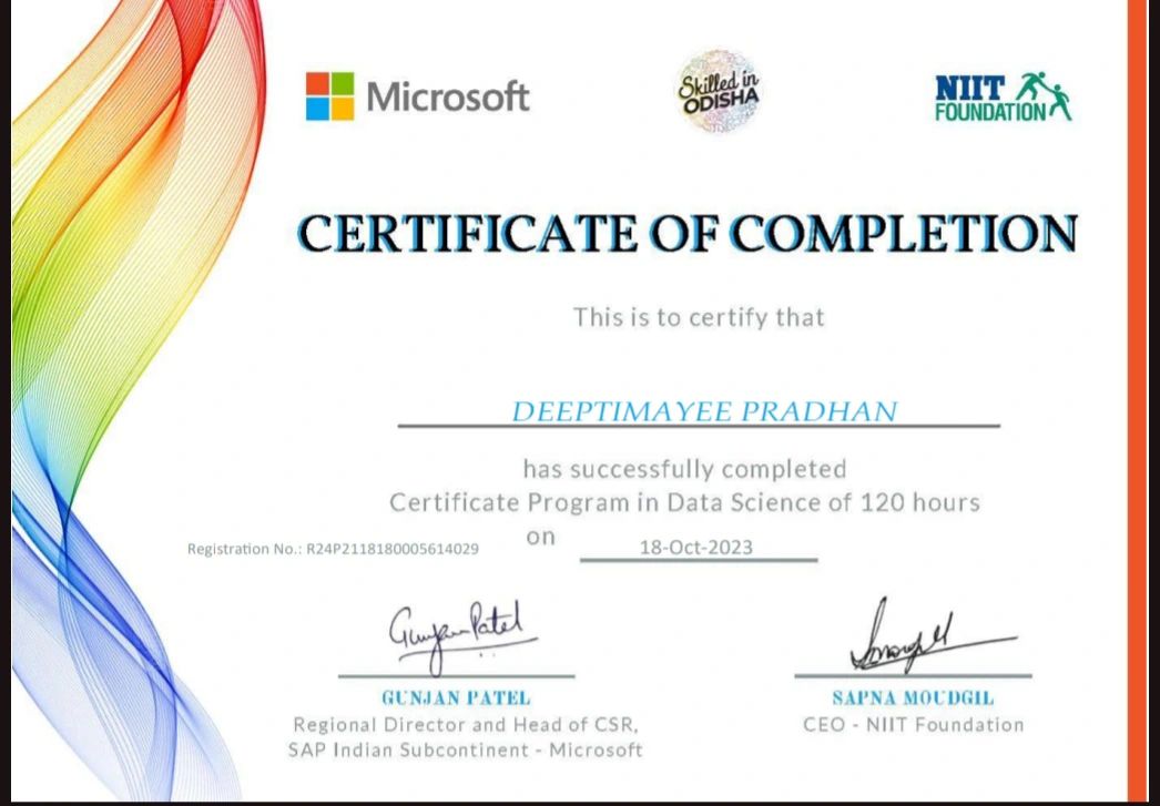 Deeptimayee Pradhan on LinkedIn: data science and data analytics Deeptimayee Pradhan on LinkedIn: data science and data analytics