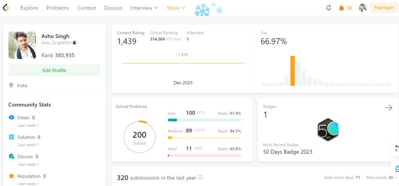🚀 Completed 200+ problems on LeetCode! 🎉 Thanks to everyone who ... 🚀 Completed 200+ problems on LeetCode! 🎉 Thanks to everyone who ...