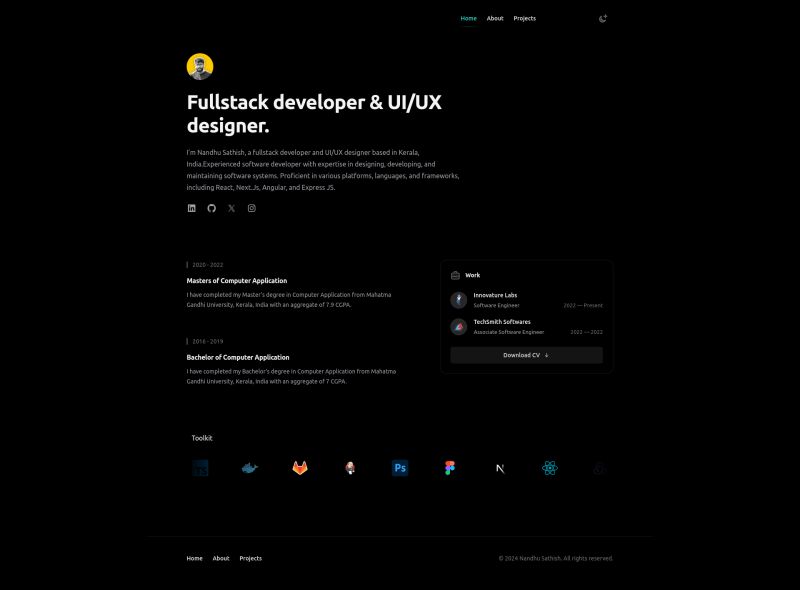 Nandhu Sathish on LinkedIn: #portfolio #webdevelopment #design # ... Nandhu Sathish on LinkedIn: #portfolio #webdevelopment #design # ...