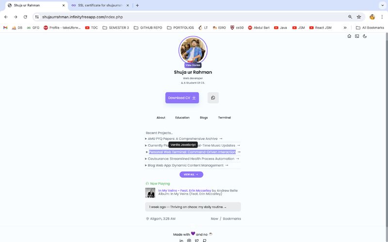 Shuja U. on LinkedIn: #webdevelopment #personalportfolio #techprojects ... Shuja U. on LinkedIn: #webdevelopment #personalportfolio #techprojects ...