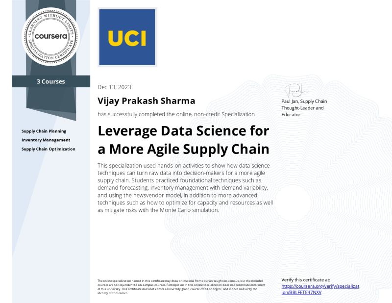 Dr. Vijay Prakash Sharma on LinkedIn: Completed Specialization ... Dr. Vijay Prakash Sharma on LinkedIn: Completed Specialization ...
