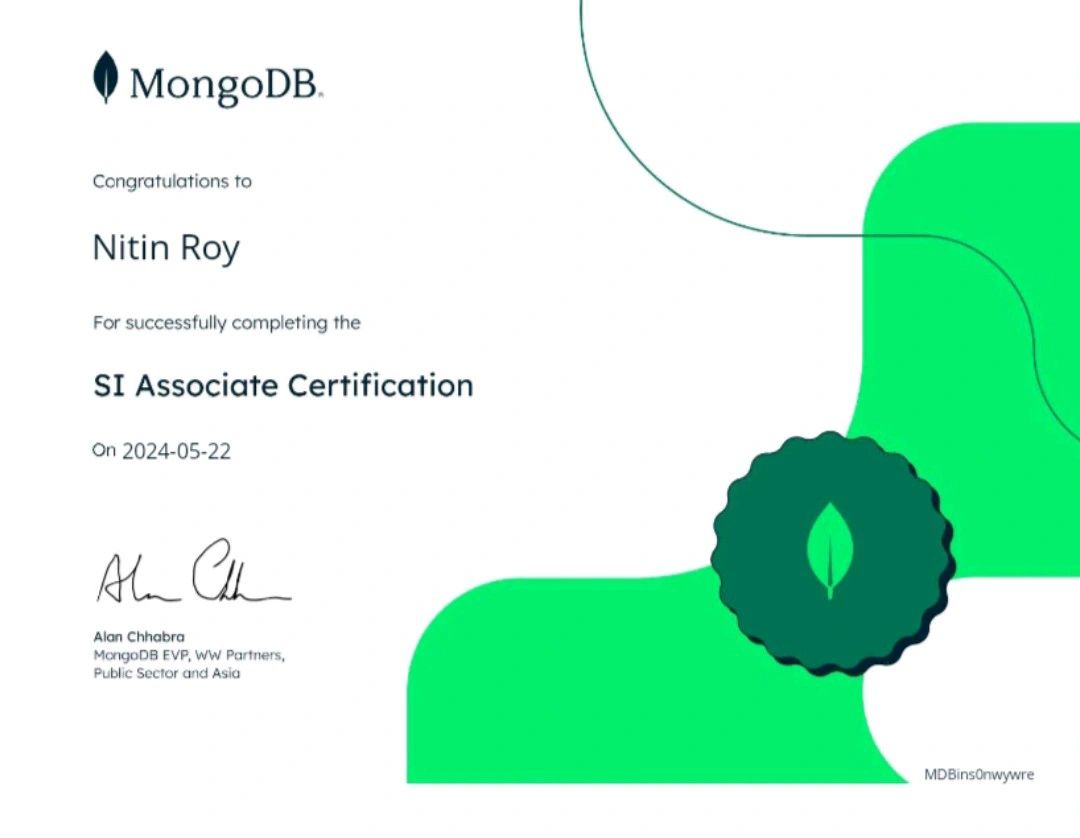 Nitin Roy on LinkedIn: #mongodb #nosql Nitin Roy on LinkedIn: #mongodb #nosql