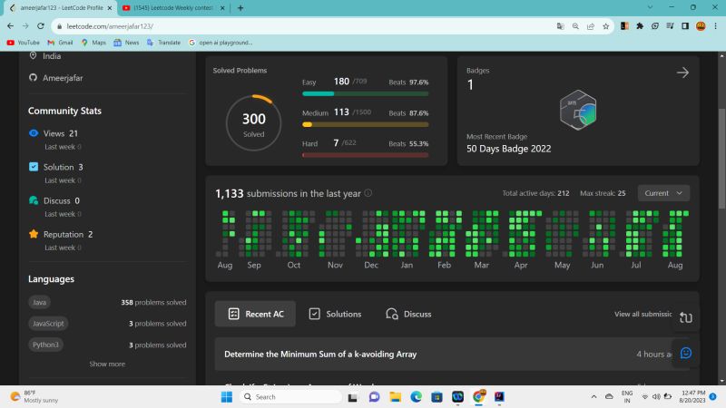 Ameer Jafar on LinkedIn: #dsawithkunal #typing #dsa #leetcode Ameer Jafar on LinkedIn: #dsawithkunal #typing #dsa #leetcode
