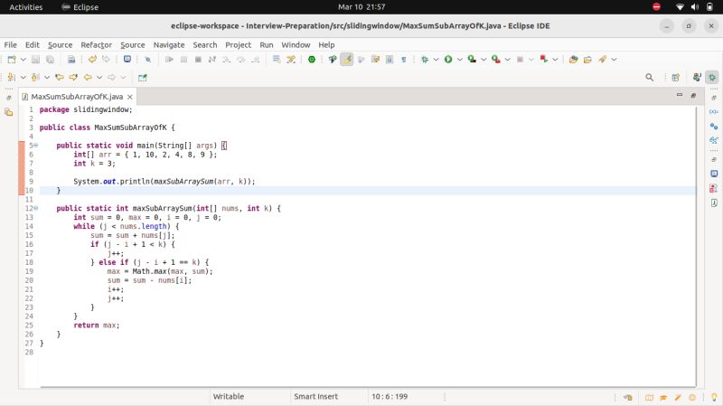 🚀 Sliding Window Technique in Java | Goutam V posted on the topic ... 🚀 Sliding Window Technique in Java | Goutam V posted on the topic ...