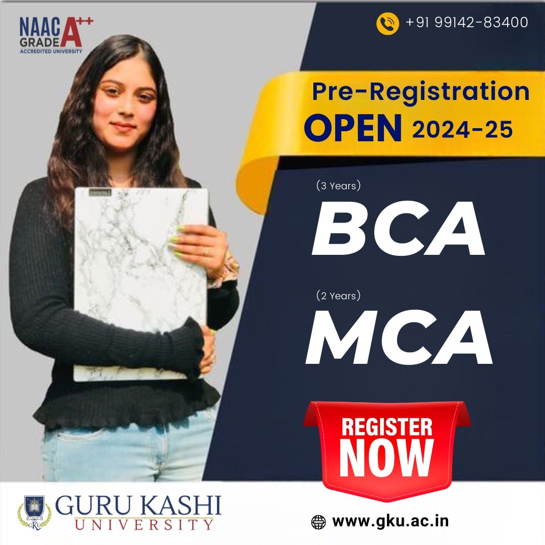 GURU KASHI UNIVERSITY on LinkedIn: #gurukashiuniversity #bca #mca # ... GURU KASHI UNIVERSITY on LinkedIn: #gurukashiuniversity #bca #mca # ...