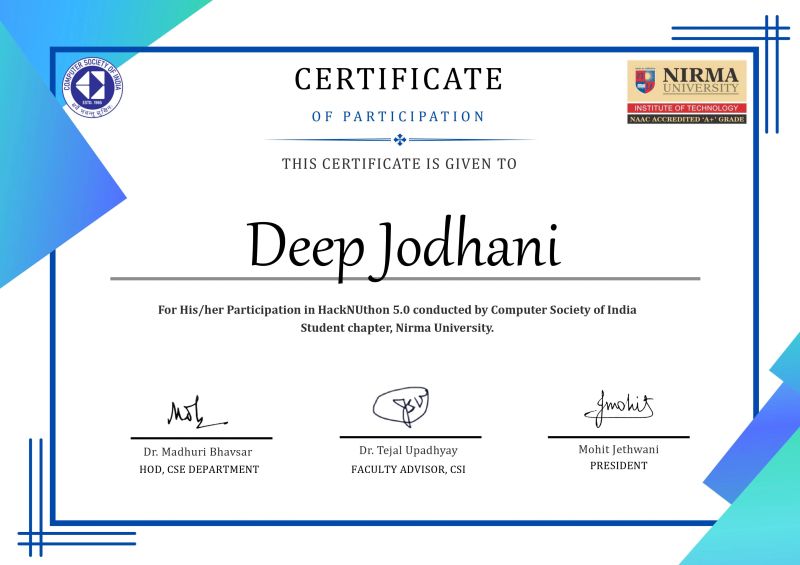 Deep Jodhani on LinkedIn: #hackathon #nirmauniversity #ai #hrmanager #csi Deep Jodhani on LinkedIn: #hackathon #nirmauniversity #ai #hrmanager #csi