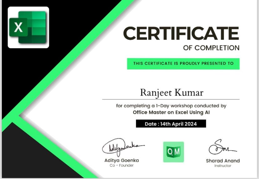 Ranjeet Kumar Gupta on LinkedIn: Don't know anything about Excel work ... Ranjeet Kumar Gupta on LinkedIn: Don't know anything about Excel work ...