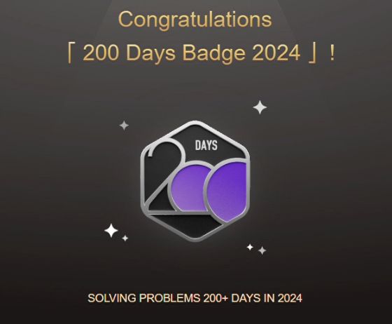 Deepak Singh on LinkedIn: 200 days of consistent problem-solving on ... Deepak Singh on LinkedIn: 200 days of consistent problem-solving on ...