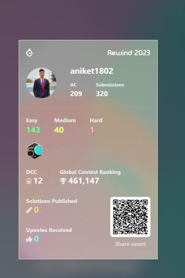 ANIKET RAJ on LinkedIn: #leetcode #dsa ANIKET RAJ on LinkedIn: #leetcode #dsa