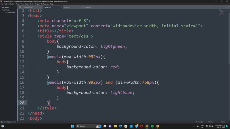 Rakesh Raki on LinkedIn: Hi guys! Today we learned about media queries ... Rakesh Raki on LinkedIn: Hi guys! Today we learned about media queries ...