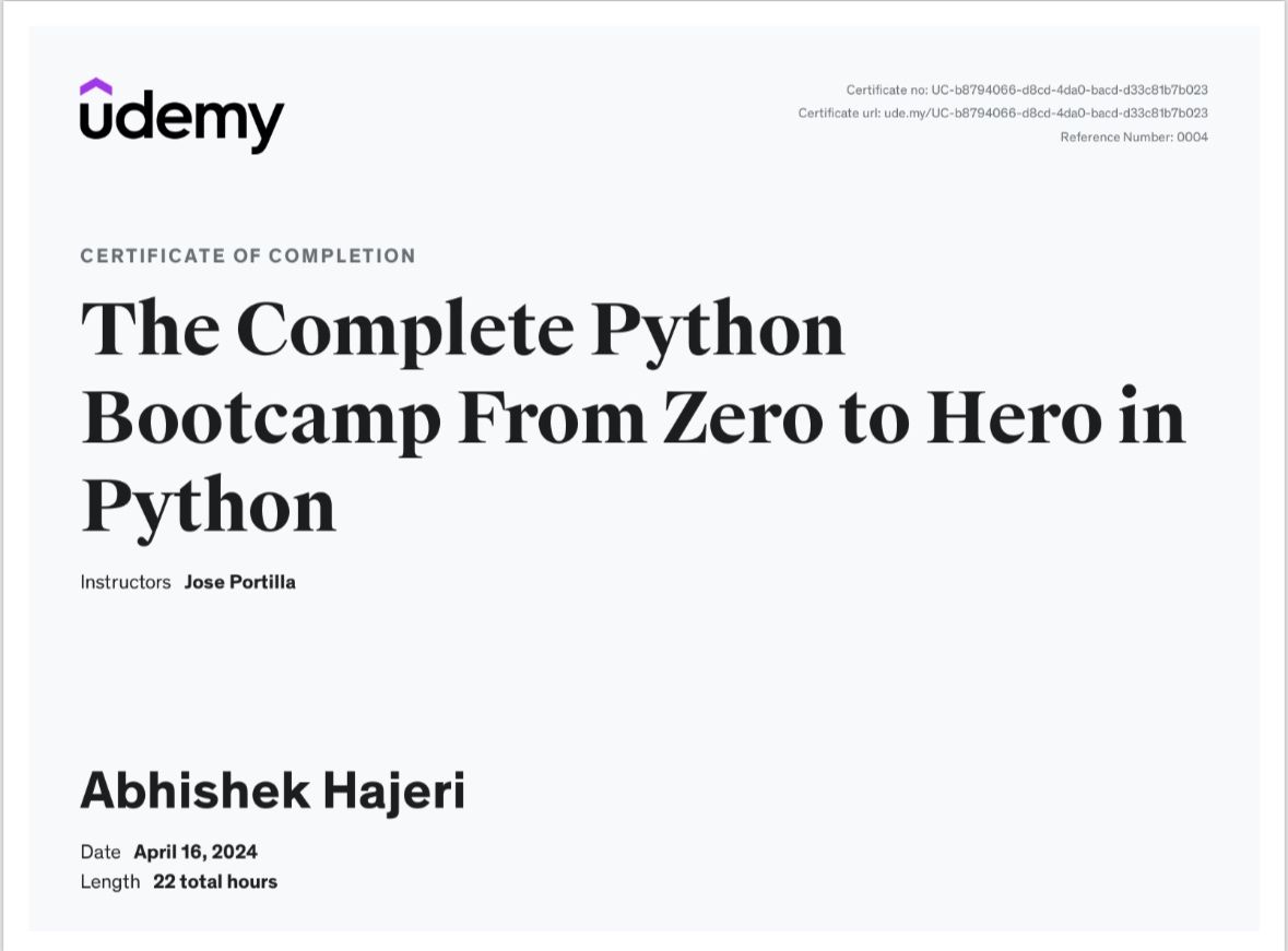 Abhishek Hajeri on LinkedIn: #python #udemy #programming #dataanalysis ... Abhishek Hajeri on LinkedIn: #python #udemy #programming #dataanalysis ...