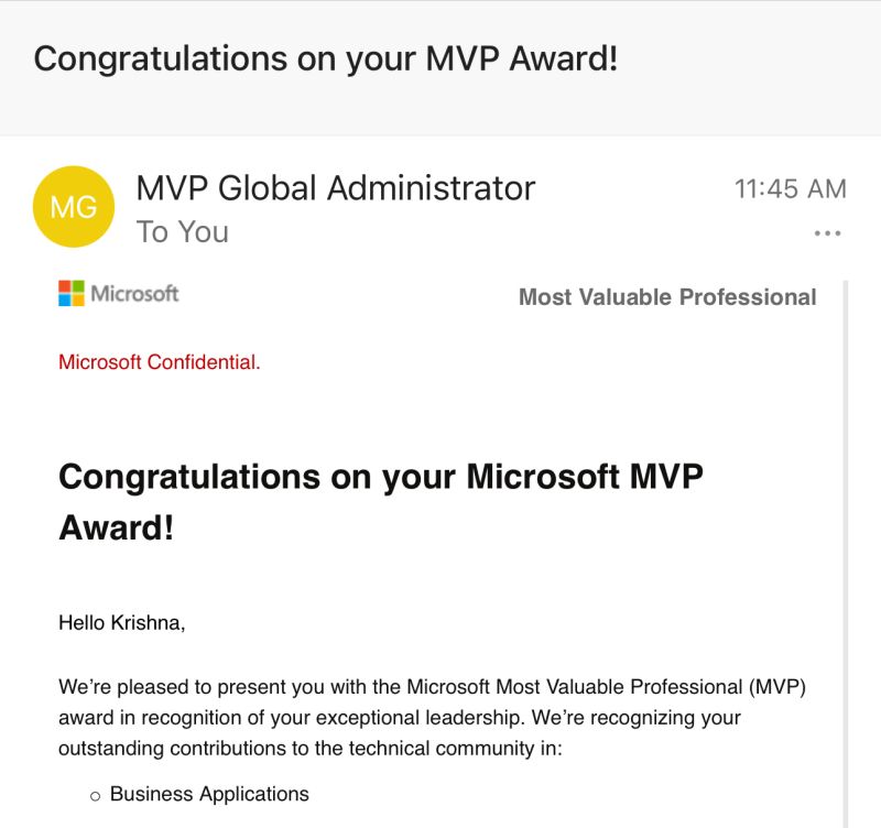 Krishna Vandanapu - Business APPS MVP, MCT on LinkedIn: #mvpbuzz # ... Krishna Vandanapu - Business APPS MVP, MCT on LinkedIn: #mvpbuzz # ...
