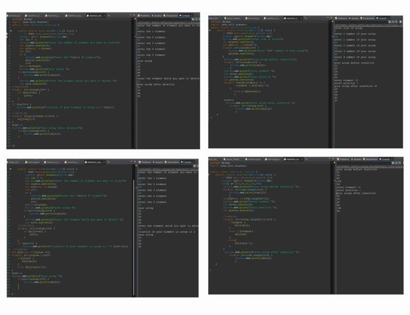 Day 8 of #100DaysOfCodingchallenge 💻 Learn about shifting and Deletion ... Day 8 of #100DaysOfCodingchallenge 💻 Learn about shifting and Deletion ...
