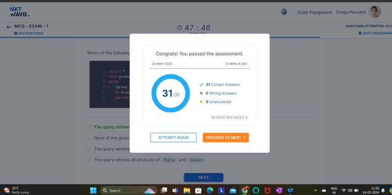 Beesetty Durga Parvathi on LinkedIn: #day #milestone #joins #subqueries ... Beesetty Durga Parvathi on LinkedIn: #day #milestone #joins #subqueries ...