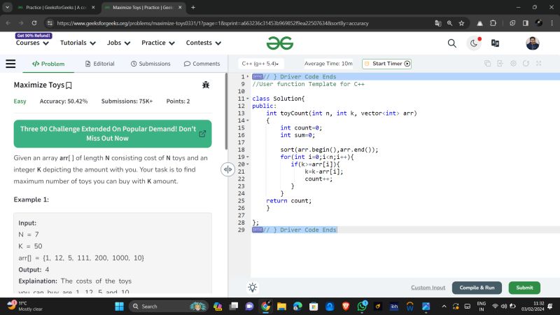 Hardik Tiwari on LinkedIn: #codingchallenge #programmingjourney #dsa Hardik Tiwari on LinkedIn: #codingchallenge #programmingjourney #dsa