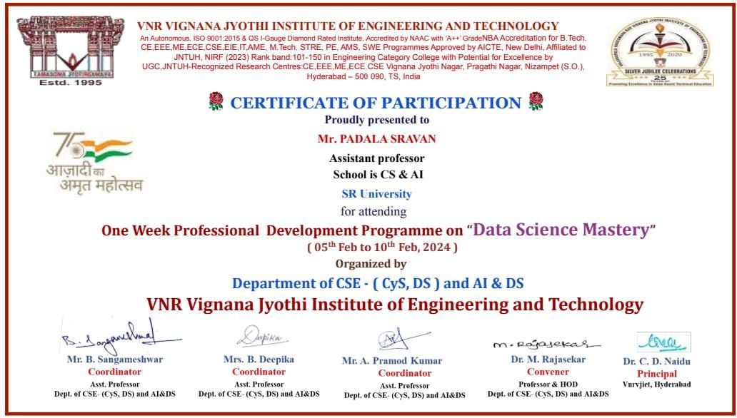 Sravan Padala on LinkedIn: #@CS&AI -SRU Sravan Padala on LinkedIn: #@CS&AI -SRU