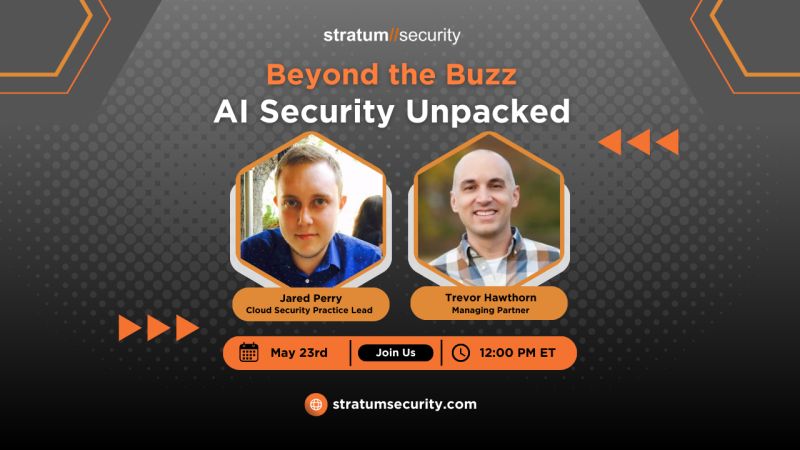 Stratum Security on LinkedIn: #aisecurity #cybersecurity #webinar #ai # ... Stratum Security on LinkedIn: #aisecurity #cybersecurity #webinar #ai # ...