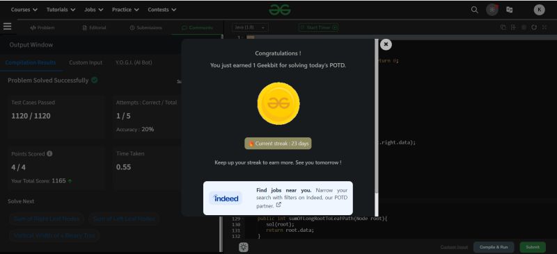 Kartik Paul on LinkedIn: #geeksforgeeks #gfg #potd #problemoftheday # ... Kartik Paul on LinkedIn: #geeksforgeeks #gfg #potd #problemoftheday # ...