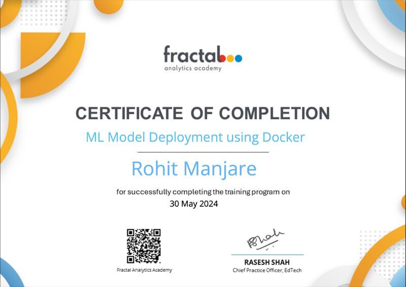Rohit Manjare on LinkedIn: #machinelearning #docker #deployment # ... Rohit Manjare on LinkedIn: #machinelearning #docker #deployment # ...