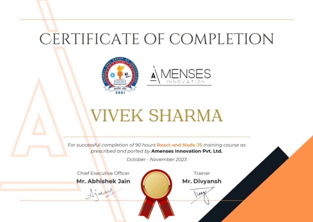 Vivek Sharma on LinkedIn: #react #nodejs #fullstackdevelopment # ... Vivek Sharma on LinkedIn: #react #nodejs #fullstackdevelopment # ...