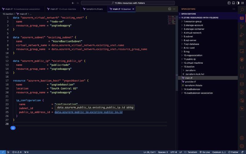 Yogesh P. on LinkedIn: #devops #azurebastion #terraformmagic # ... Yogesh P. on LinkedIn: #devops #azurebastion #terraformmagic # ...