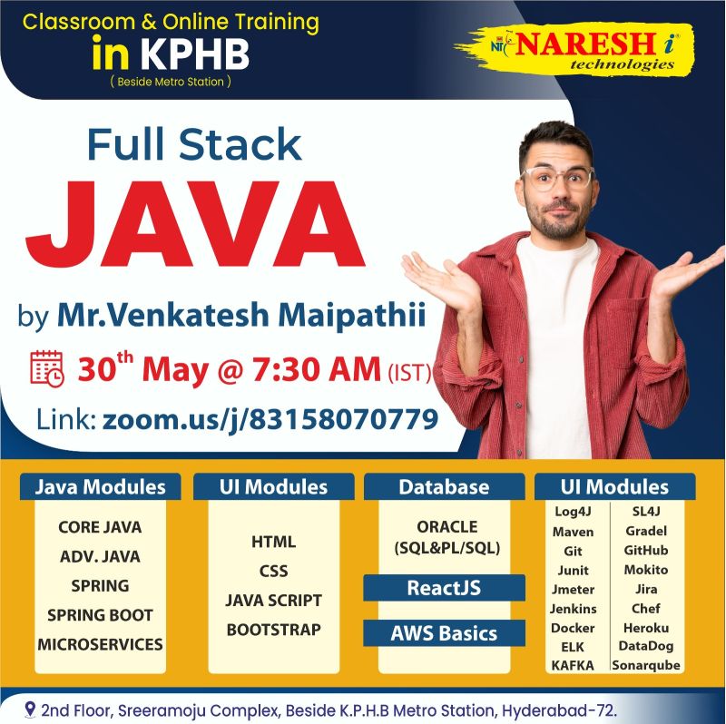 Naresh i Technologies on LinkedIn: #fullstackjava #corejava #java # ... Naresh i Technologies on LinkedIn: #fullstackjava #corejava #java # ...