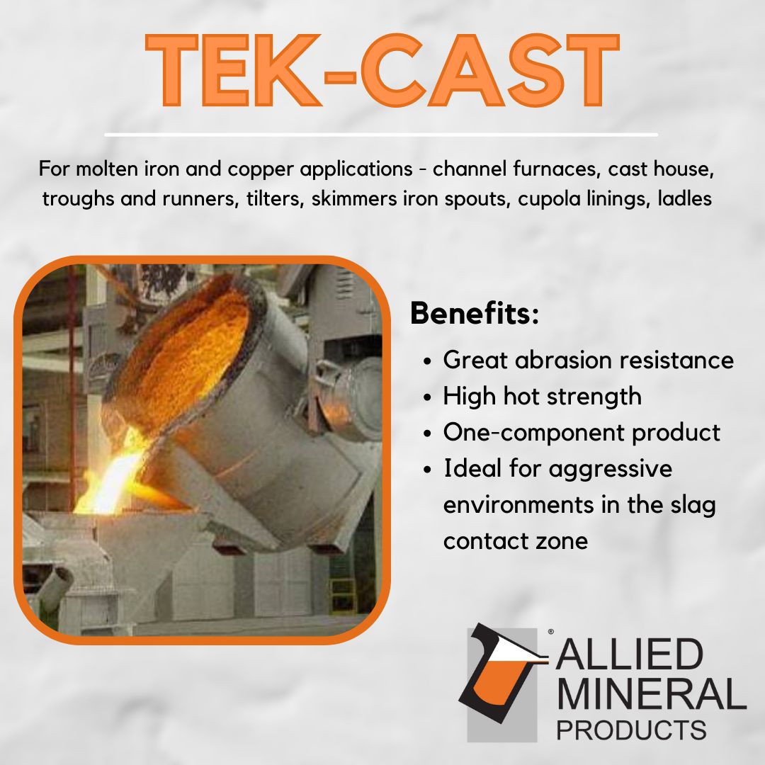 Allied Mineral Products on LinkedIn: TEK-CAST is a one-component high ... Allied Mineral Products on LinkedIn: TEK-CAST is a one-component high ...